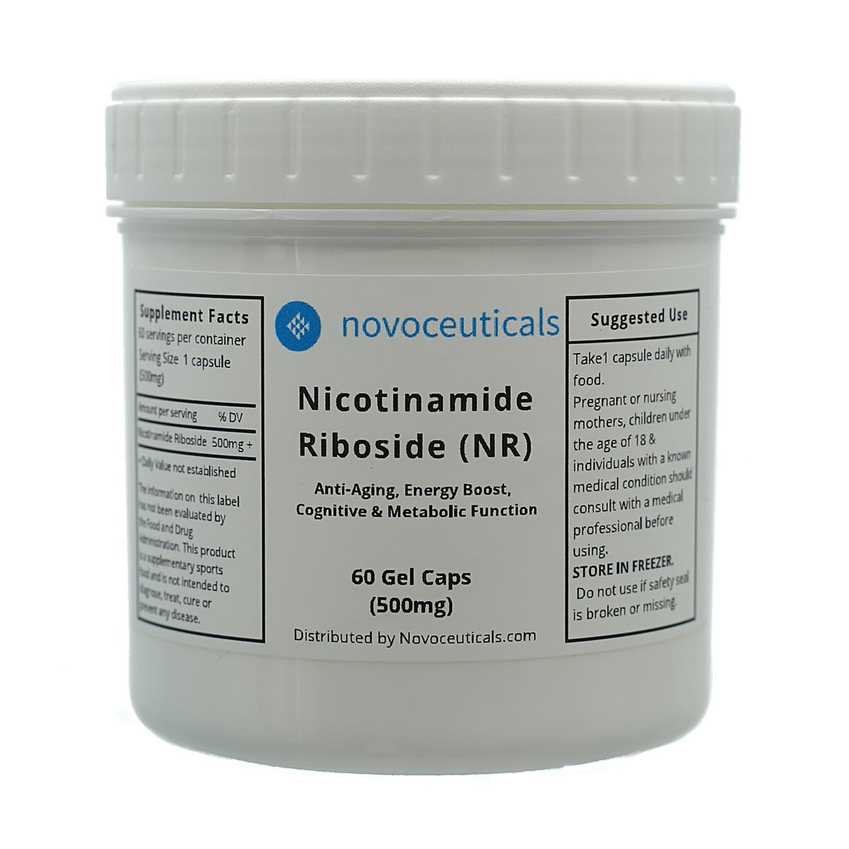 Nicotinamide Riboside (NR) Capsules 500mg – Novoceuticals